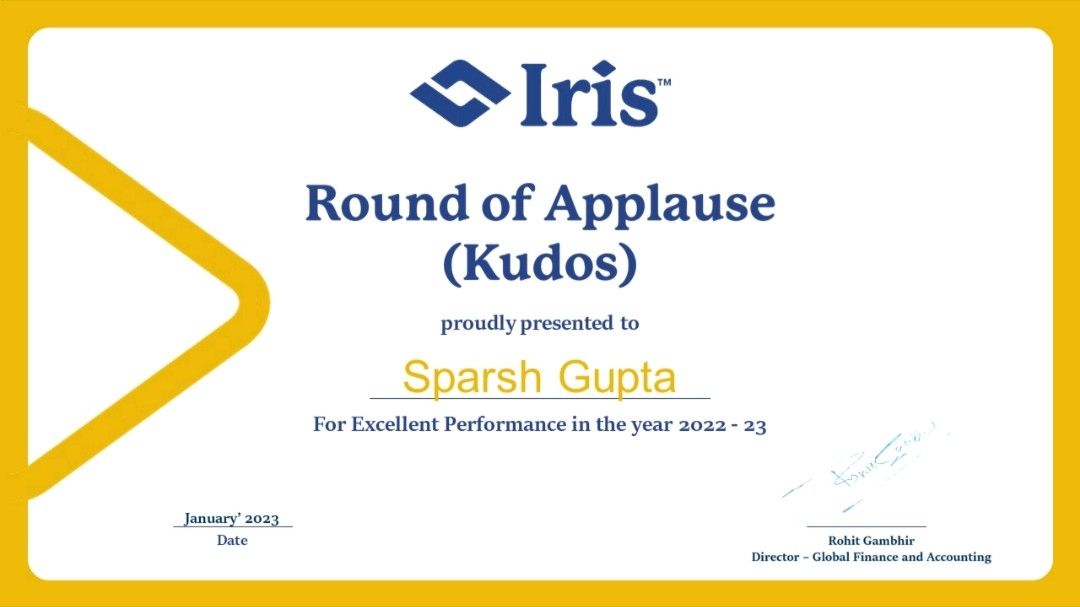 Sparsh Gupta on LinkedIn: Rewards & Recognition: 2022 -2023. Sparsh Gupta on LinkedIn: Rewards & Recognition: 2022 -2023.