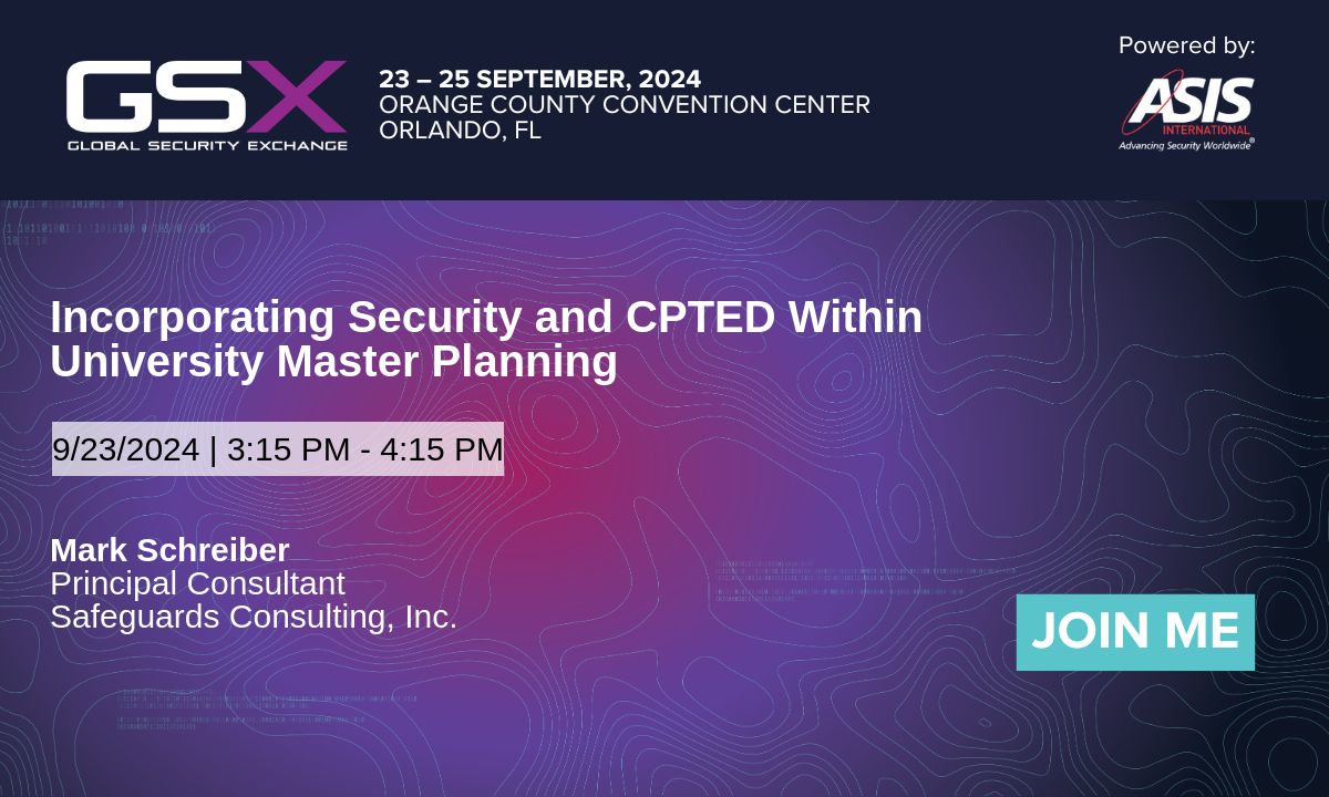 Mark Schreiber, CPP, CPD on LinkedIn: #gsx2024 Mark Schreiber, CPP, CPD on LinkedIn: #gsx2024