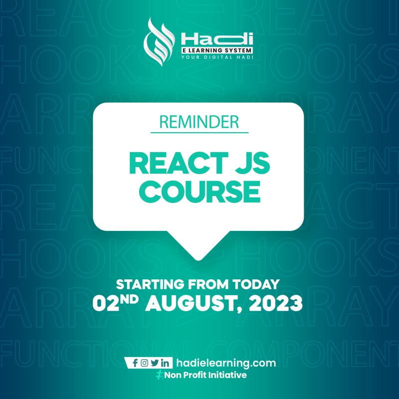 Hadi E-Learning on LinkedIn: #reactjs #reactjscourse #webdevelopment # ... Hadi E-Learning on LinkedIn: #reactjs #reactjscourse #webdevelopment # ...