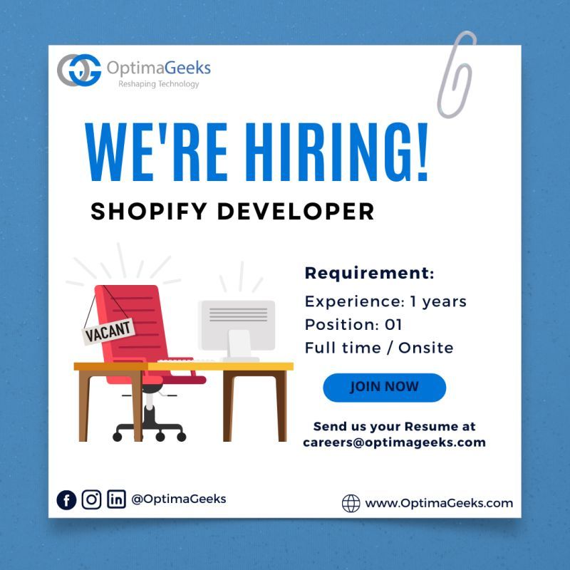 Fatima Naeem on LinkedIn: #hiring #shopifydeveloper #ecommercejobs # ... Fatima Naeem on LinkedIn: #hiring #shopifydeveloper #ecommercejobs # ...