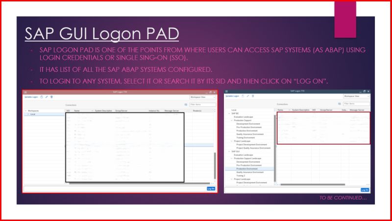 Vikas Srivastava on LinkedIn: SAP GUI LOGON PAD - the point from where ... Vikas Srivastava on LinkedIn: SAP GUI LOGON PAD - the point from where ...