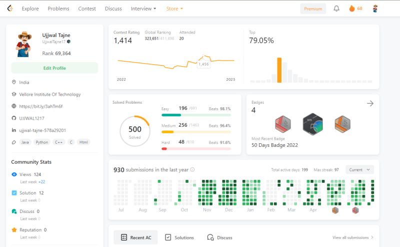 Ujjwal Tajne on LinkedIn: #leetcode #codingjourney #problemsolving # ... Ujjwal Tajne on LinkedIn: #leetcode #codingjourney #problemsolving # ...