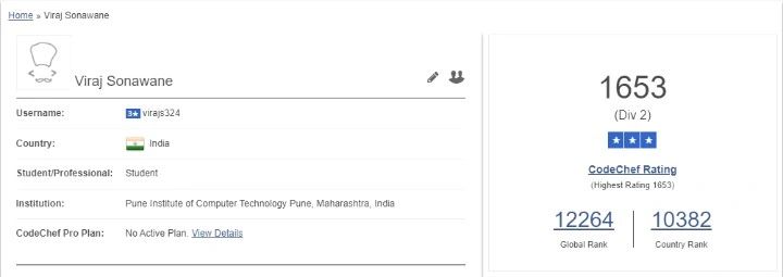 Viraj Sonawane on LinkedIn: #codechef #competitiveprogramming # ... Viraj Sonawane on LinkedIn: #codechef #competitiveprogramming # ...