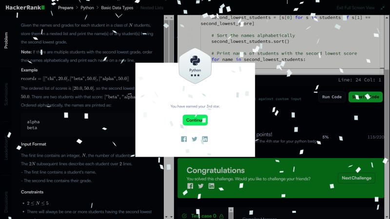 Malay Jain on LinkedIn: #python #hackerrank #coding #achievement # ... Malay Jain on LinkedIn: #python #hackerrank #coding #achievement # ...