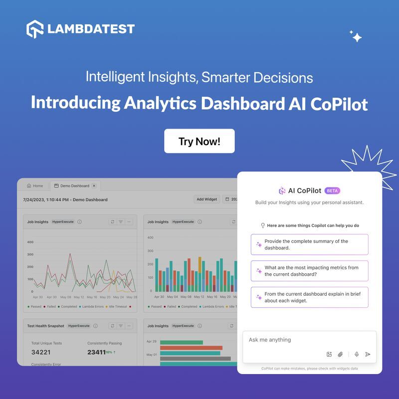 Shahzeb Hoda on LinkedIn: #lambdatestyourapps #ai #softwaretesting # ... Shahzeb Hoda on LinkedIn: #lambdatestyourapps #ai #softwaretesting # ...
