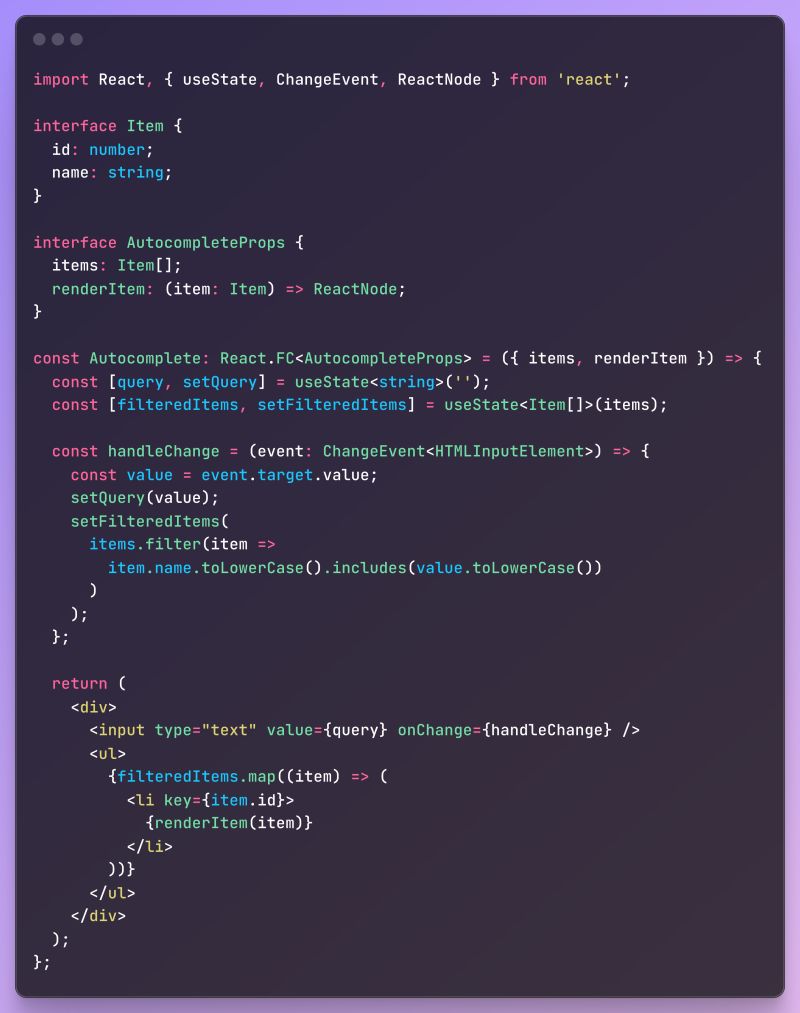 Hamed Taheri on LinkedIn: #react #typescript #renderprops Hamed Taheri on LinkedIn: #react #typescript #renderprops