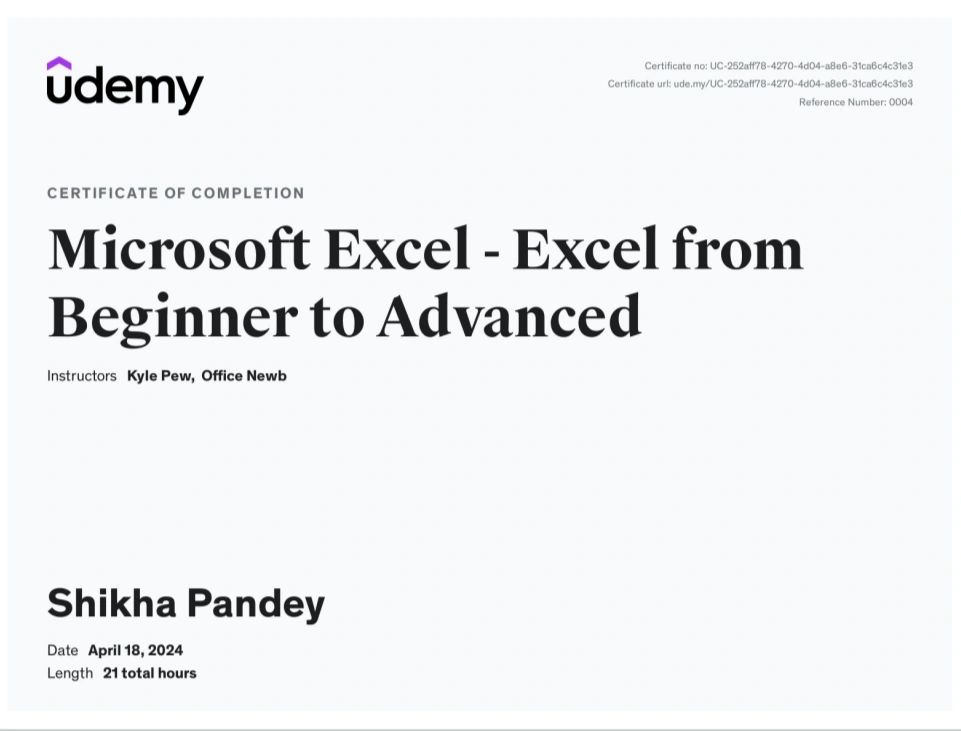 Shikha Pandey on LinkedIn: #udemy Shikha Pandey on LinkedIn: #udemy