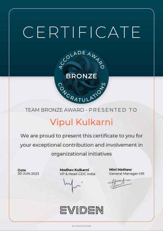 Vipul Kulkarni on LinkedIn: 🏆 Grateful for the Recognition 🏆 I am ... Vipul Kulkarni on LinkedIn: 🏆 Grateful for the Recognition 🏆 I am ...