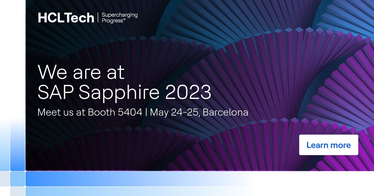 HCLTech - SAP Practice on LinkedIn: SAP Sapphire 2024 Barcelona | HCLTech HCLTech - SAP Practice on LinkedIn: SAP Sapphire 2024 Barcelona | HCLTech
