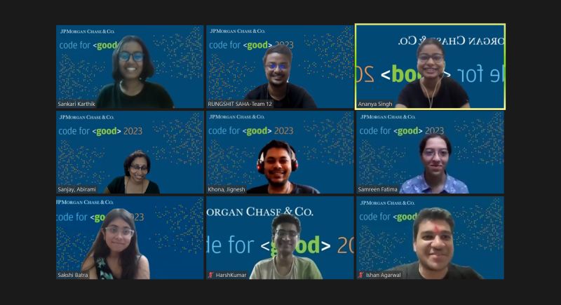 Ishan Agarwal on LinkedIn: #codeforgood #codeforgood #jpmorganchase # ... Ishan Agarwal on LinkedIn: #codeforgood #codeforgood #jpmorganchase # ...