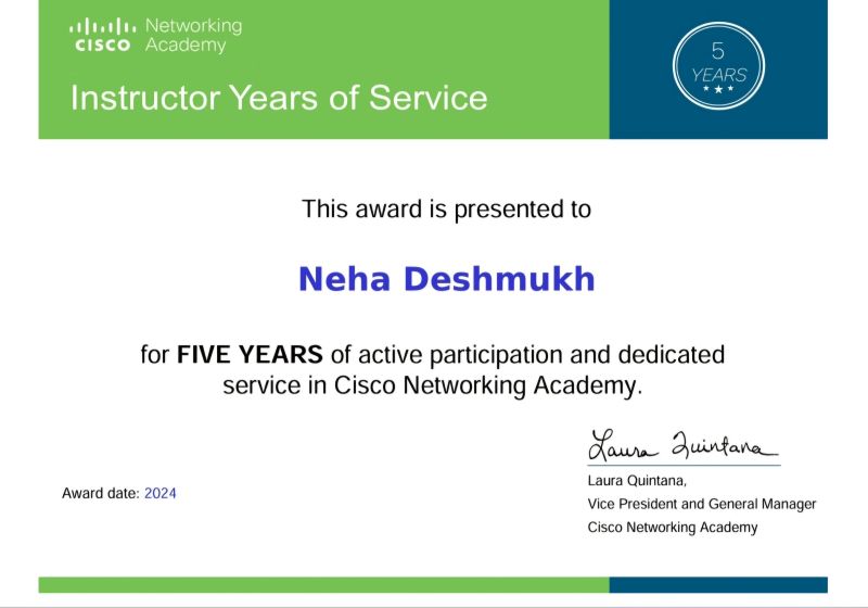 NEHA DESHMUKH on LinkedIn: #cisco NEHA DESHMUKH on LinkedIn: #cisco