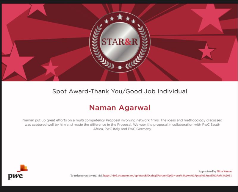 Naman Agarwal on LinkedIn: #feelingproud Naman Agarwal on LinkedIn: #feelingproud