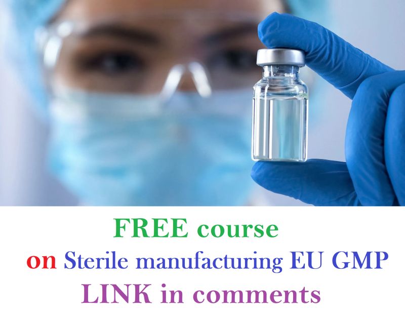 Ali Nasrollahpour on LinkedIn: FREE COURSE GMP ANNEX 1 WITH EU APPROVED ... Ali Nasrollahpour on LinkedIn: FREE COURSE GMP ANNEX 1 WITH EU APPROVED ...
