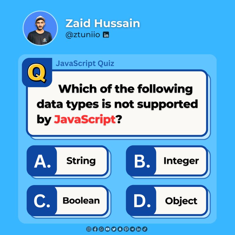 Zaid H. on LinkedIn: #javascript #typescript #quiz Zaid H. on LinkedIn: #javascript #typescript #quiz