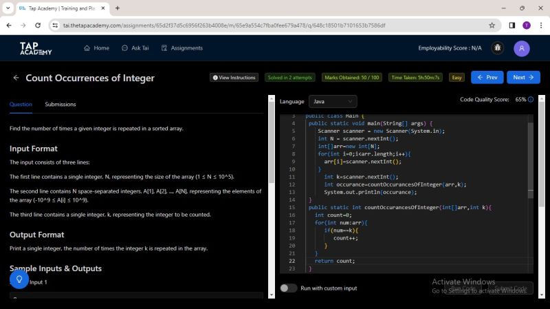 Menta Venkata Tharun on LinkedIn: #tapacademy #programmingchallenge ... Menta Venkata Tharun on LinkedIn: #tapacademy #programmingchallenge ...