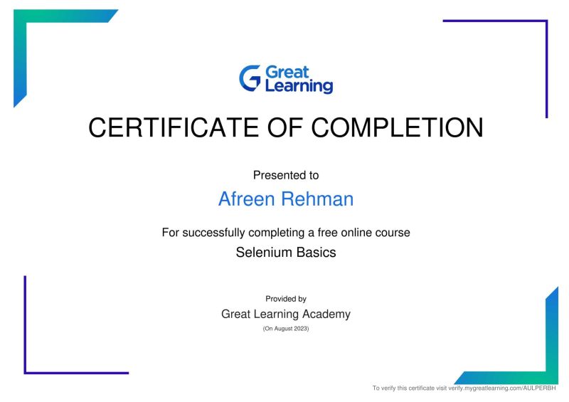 Afreen Rehman on LinkedIn: #selenium #seleniumwebdriver #automation # ... Afreen Rehman on LinkedIn: #selenium #seleniumwebdriver #automation # ...