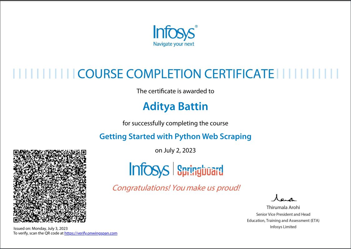 Aditya Battin on LinkedIn: #webscraping #selenium #beautifulsoup # ... Aditya Battin on LinkedIn: #webscraping #selenium #beautifulsoup # ...