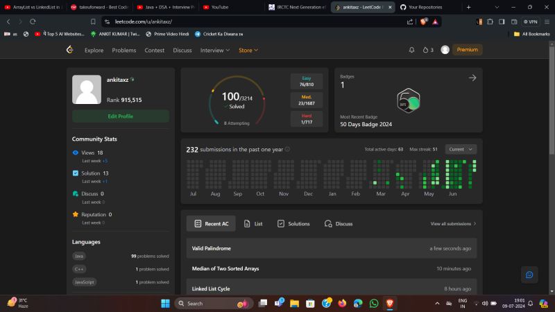Ankit Anand on LinkedIn: #leetcode #coding #algorithms #github Ankit Anand on LinkedIn: #leetcode #coding #algorithms #github