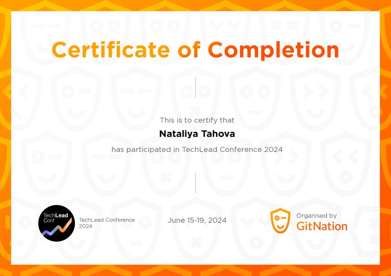 Nataliya Tahova on LinkedIn: Thanks a lot GitNation for the great ... Nataliya Tahova on LinkedIn: Thanks a lot GitNation for the great ...