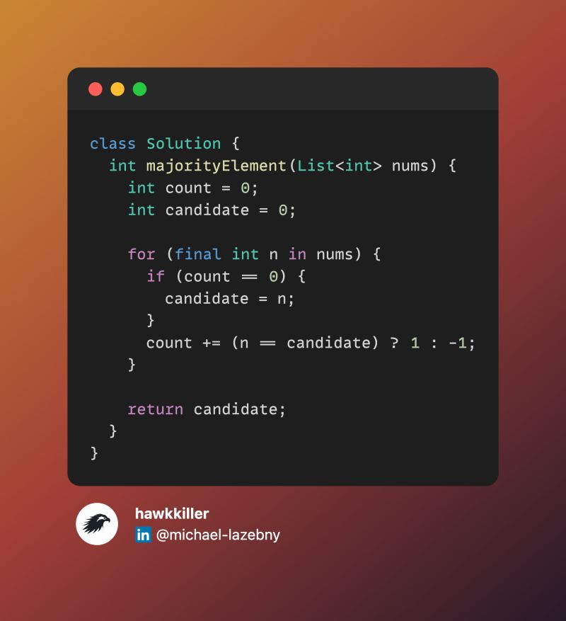 Michael Lazebny on LinkedIn: #dart #leetcode #tipoftheday #algorithm Michael Lazebny on LinkedIn: #dart #leetcode #tipoftheday #algorithm