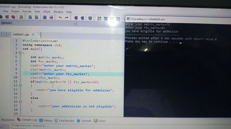 C++ program for OR (||) operators | Muhammad Afnan posted on the topic ... C++ program for OR (||) operators | Muhammad Afnan posted on the topic ...