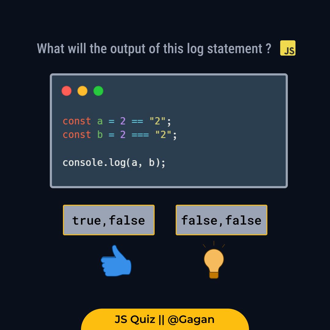 Gagan Saini on LinkedIn: #js #javascript #quiz #output #coding # ... Gagan Saini on LinkedIn: #js #javascript #quiz #output #coding # ...