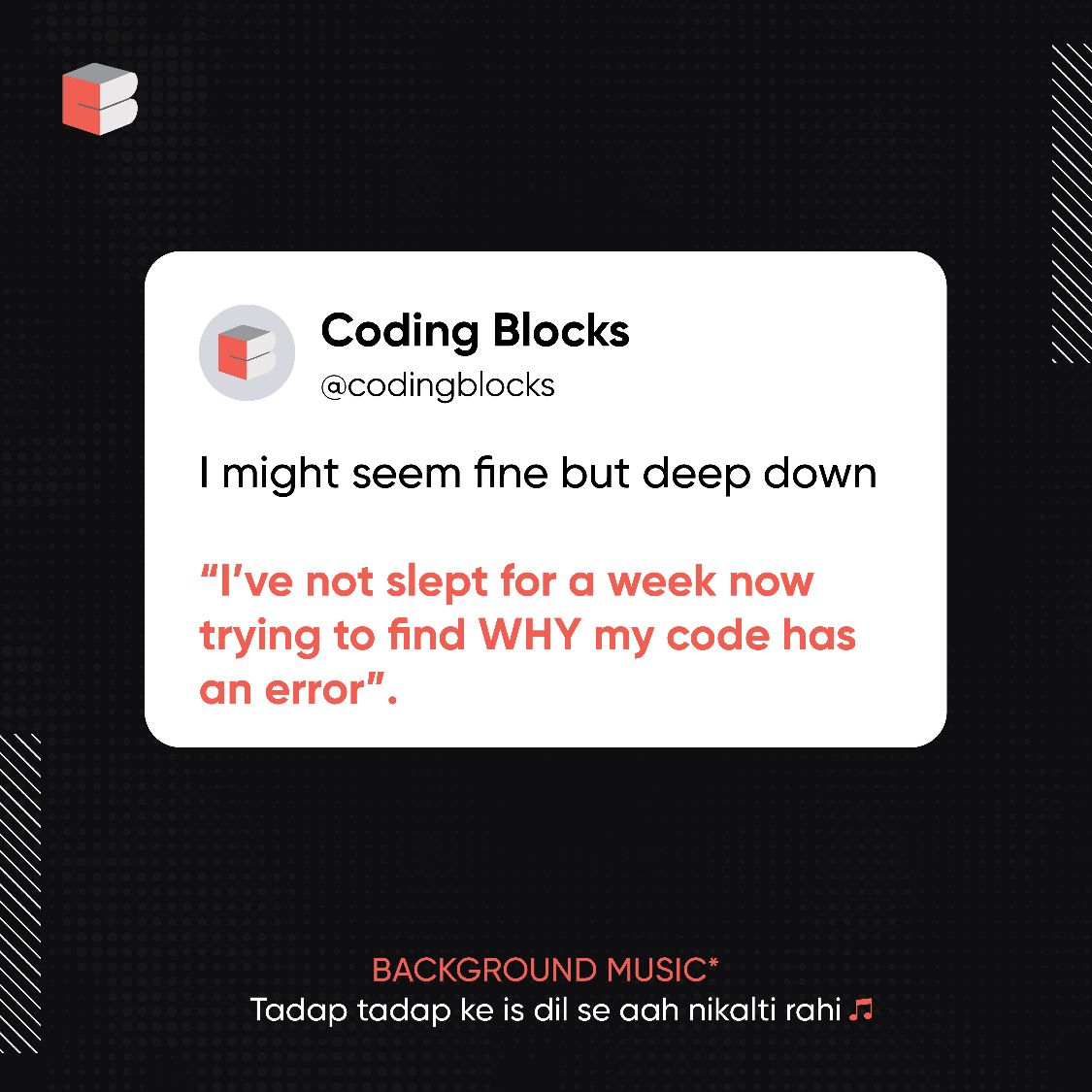 Coding Blocks on LinkedIn: #codingblocks #learntocode #explorepage Coding Blocks on LinkedIn: #codingblocks #learntocode #explorepage