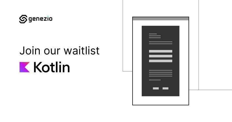 Genezio on LinkedIn: #genezio #kotlin #support #backend #development # ... Genezio on LinkedIn: #genezio #kotlin #support #backend #development # ...