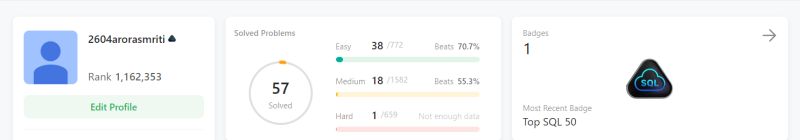 Smriti Arora on LinkedIn: #sql #leetcode #codingjourney Smriti Arora on LinkedIn: #sql #leetcode #codingjourney