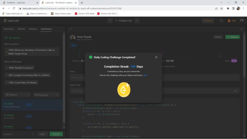 Vinay Chopda on LinkedIn: #coding #learning #leetcode #leetcodestreak # ... Vinay Chopda on LinkedIn: #coding #learning #leetcode #leetcodestreak # ...