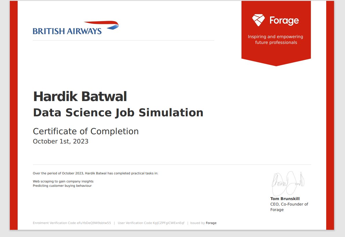 Hardik Batwal on LinkedIn: #connections #britishairways #forage # ... Hardik Batwal on LinkedIn: #connections #britishairways #forage # ...
