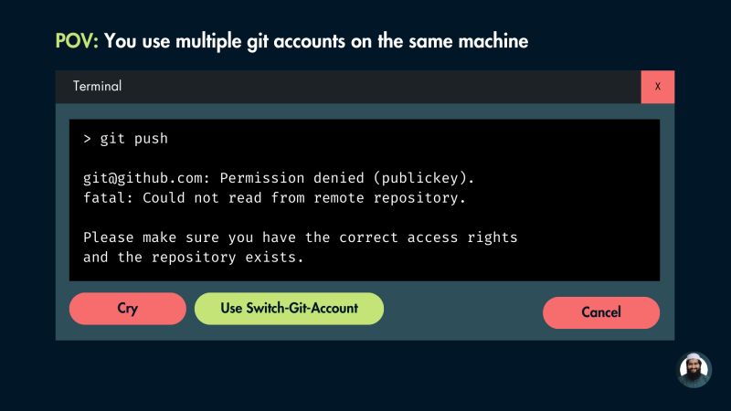 Omar Qazi on LinkedIn: Managing multiple Git accounts on the same ... Omar Qazi on LinkedIn: Managing multiple Git accounts on the same ...
