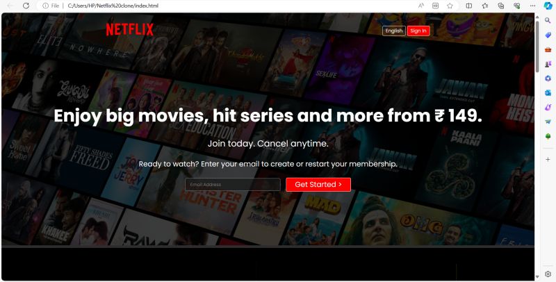 Omkar Patil on LinkedIn: Completed task of Netflix clone page for ... Omkar Patil on LinkedIn: Completed task of Netflix clone page for ...