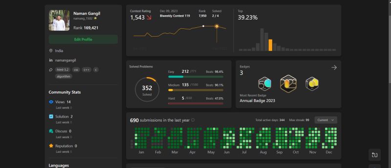 Naman Gangil on LinkedIn: #codingjourney #leetcode #streak # ... Naman Gangil on LinkedIn: #codingjourney #leetcode #streak # ...