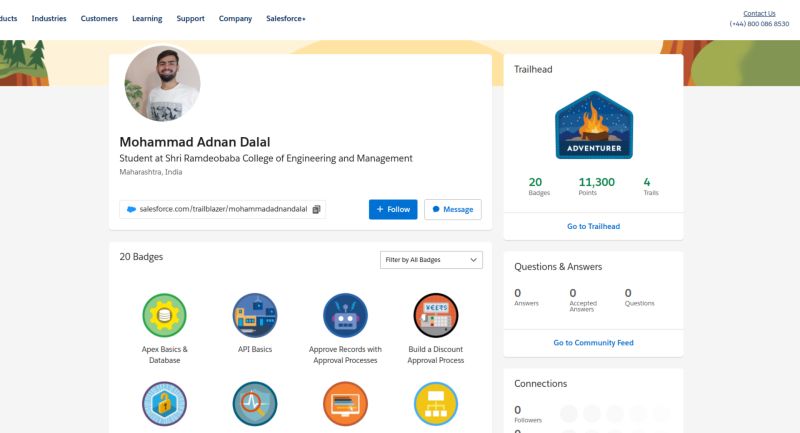 Mohammad Adnan Dalal on LinkedIn: #salesforce #trailblazer #crm # ... Mohammad Adnan Dalal on LinkedIn: #salesforce #trailblazer #crm # ...