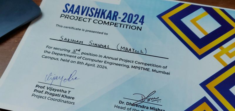 Saksham Singhal on LinkedIn: 🏆 Excited to share that our team secured ... Saksham Singhal on LinkedIn: 🏆 Excited to share that our team secured ...
