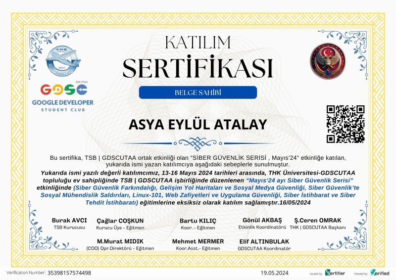 Asya Eylül Atalay LinkedIn‘de: Değerli Bağlantılarım, 13-16 Mayıs 2024 ... Asya Eylül Atalay LinkedIn‘de: Değerli Bağlantılarım, 13-16 Mayıs 2024 ...
