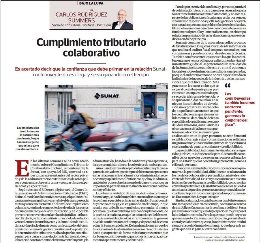 Pamela Torres Huaynate on LinkedIn: #cumplimientotributariocolaborativo ... Pamela Torres Huaynate on LinkedIn: #cumplimientotributariocolaborativo ...