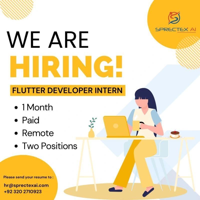 Azam Khan on LinkedIn: SPRECTEX AI is offering flutter internship ... Azam Khan on LinkedIn: SPRECTEX AI is offering flutter internship ...