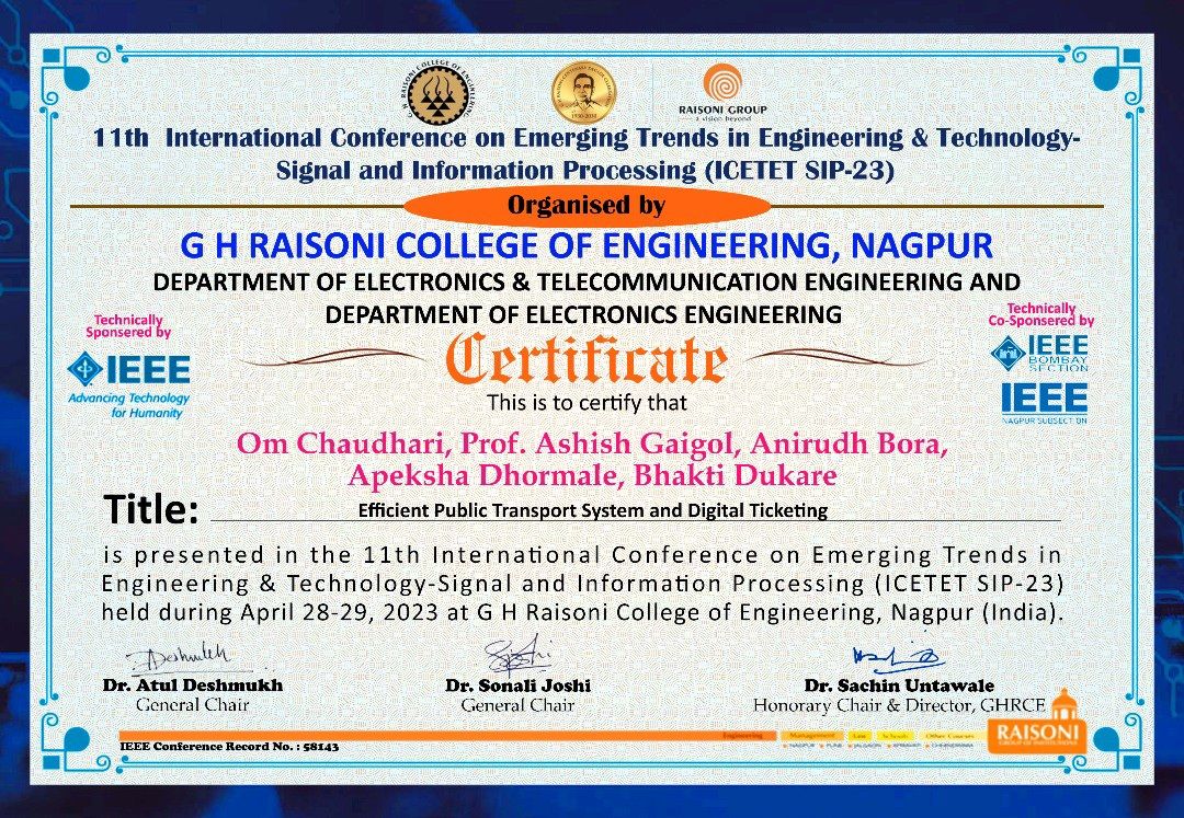 Om Chaudhari on LinkedIn: #researchpaper #conference Om Chaudhari on LinkedIn: #researchpaper #conference