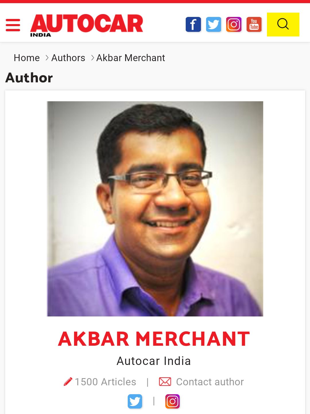 Akbar Merchant on LinkedIn: 1500 articles (and counting) with Autocar ... Akbar Merchant on LinkedIn: 1500 articles (and counting) with Autocar ...