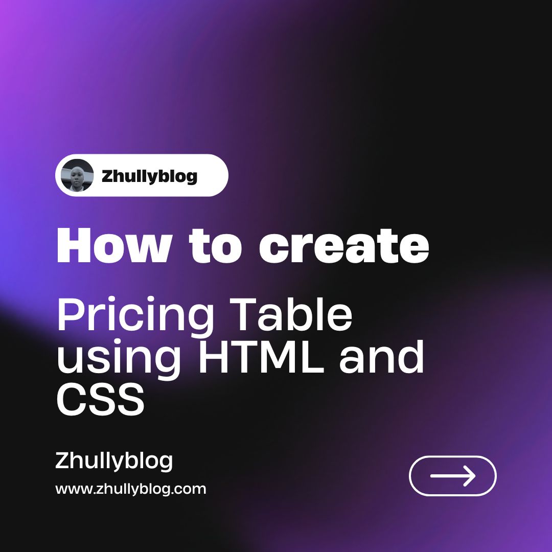 Agunrege Zhuliakho on LinkedIn: How to create a Pricing Table using ... Agunrege Zhuliakho on LinkedIn: How to create a Pricing Table using ...