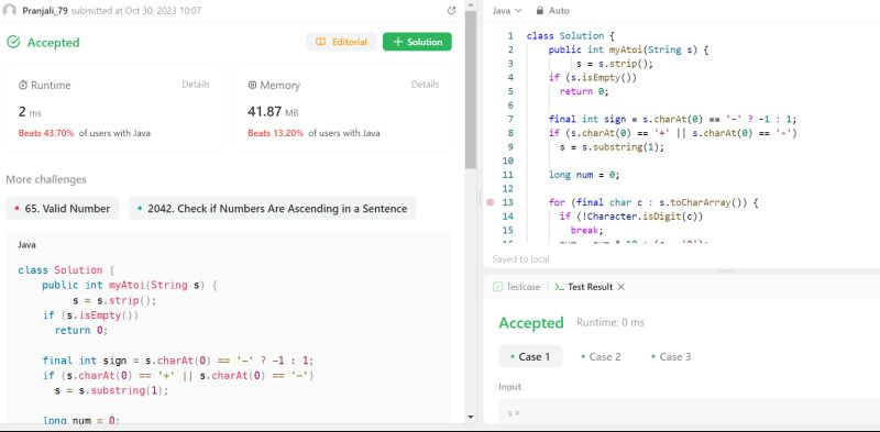 Pranjali Tripathi on LinkedIn: #100daysofcode #drgvishwanathan #coding ... Pranjali Tripathi on LinkedIn: #100daysofcode #drgvishwanathan #coding ...