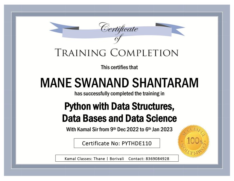 Swanand Mane on LinkedIn: #python #datastructures #databases # ... Swanand Mane on LinkedIn: #python #datastructures #databases # ...