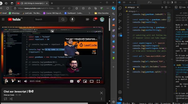 Manish soni on LinkedIn: #hitesh #javascript #learninpublic #buildinpublic Manish soni on LinkedIn: #hitesh #javascript #learninpublic #buildinpublic