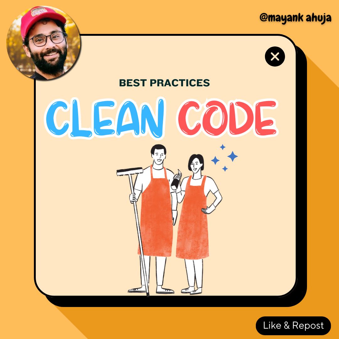 Mayank Ahuja on LinkedIn: #clean #code #technology #softwaredevelopment Mayank Ahuja on LinkedIn: #clean #code #technology #softwaredevelopment
