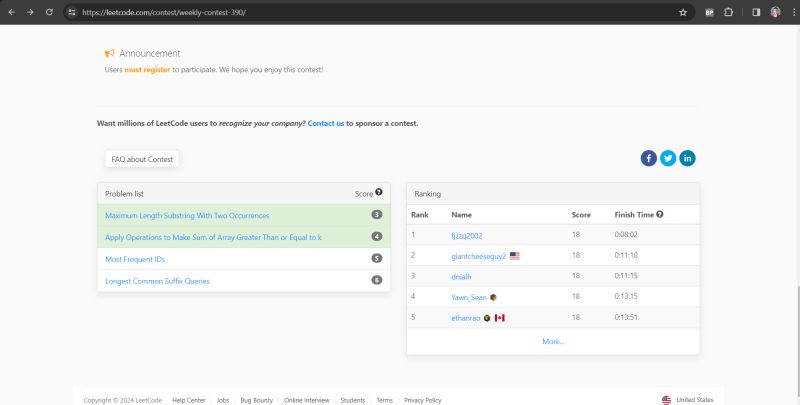 Deepesh Ahirwar on LinkedIn: #leetcode #conest #problemsolving Deepesh Ahirwar on LinkedIn: #leetcode #conest #problemsolving