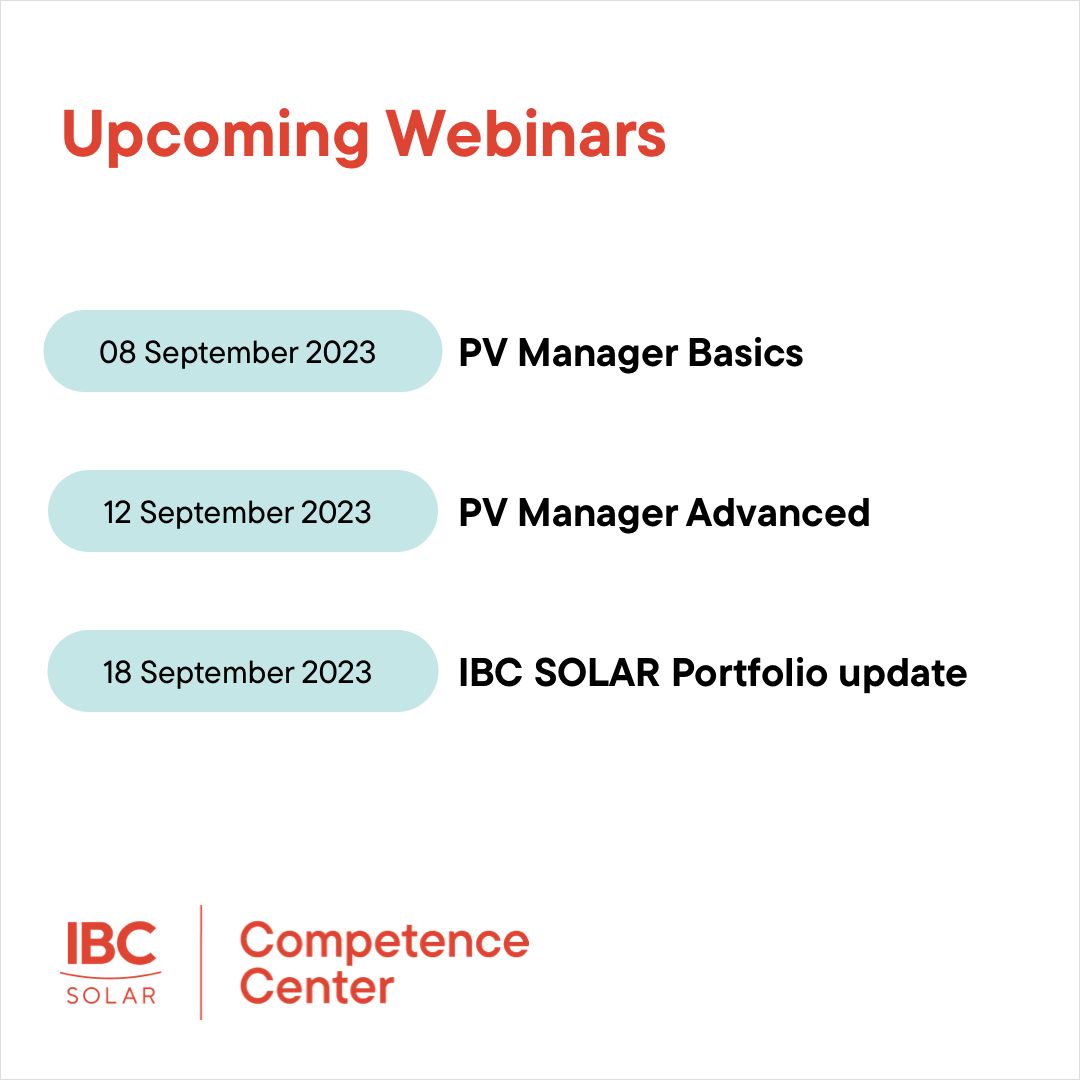 IBC SOLAR International on LinkedIn: IBC SOLAR Webinars IBC SOLAR International on LinkedIn: IBC SOLAR Webinars