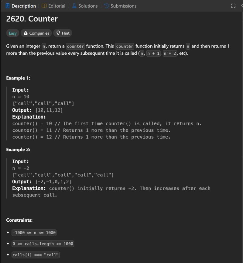 Chineme Dimkpa on LinkedIn: #30daysofjavascript #leetcode # ... Chineme Dimkpa on LinkedIn: #30daysofjavascript #leetcode # ...