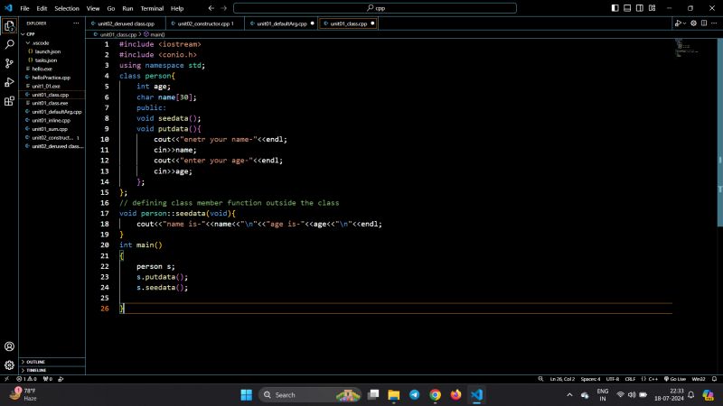 SANYOGITA RAJPUT on LinkedIn: #coding #cpp #programming SANYOGITA RAJPUT on LinkedIn: #coding #cpp #programming